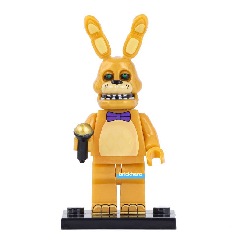 Spring Bonnie (FNAF) Five Nights at Freddy's Custom LEGO Minifigure Toy ...