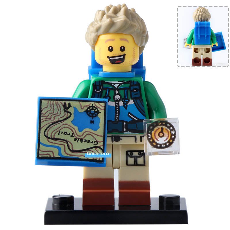LEGO Compatible CMF Series 16 Hiker Custom Printed Minifigure Brick ...