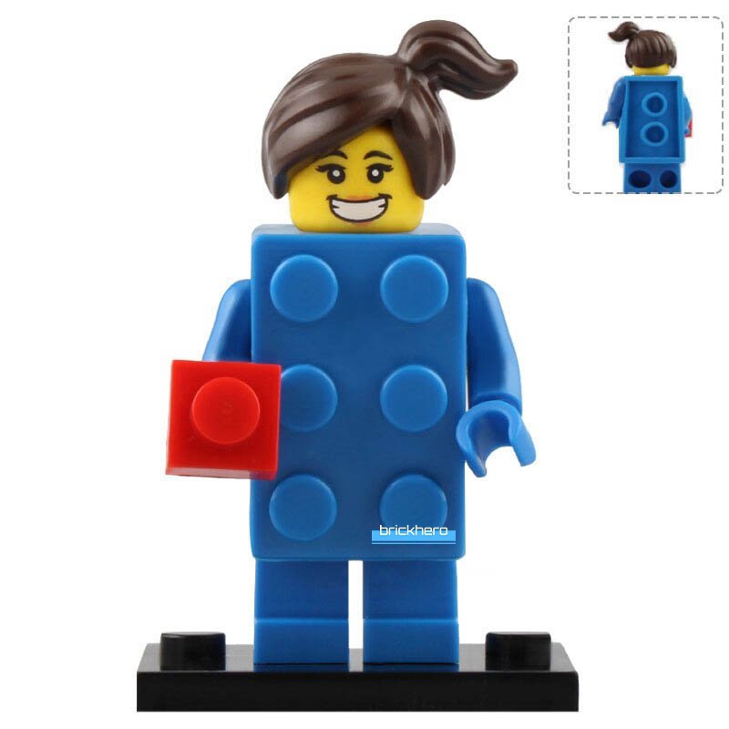 LEGO Compatible CMF Series 18 Brick Suit Girl Custom Printed Minifigure ...