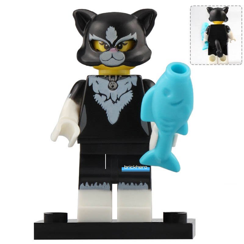 LEGO Compatible CMF Series 18 Cat Costume Girl Custom Printed ...
