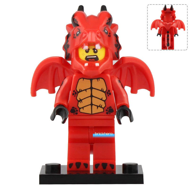 LEGO Compatible CMF Series 18 Dragon Suit Guy Custom Printed Minifigure ...