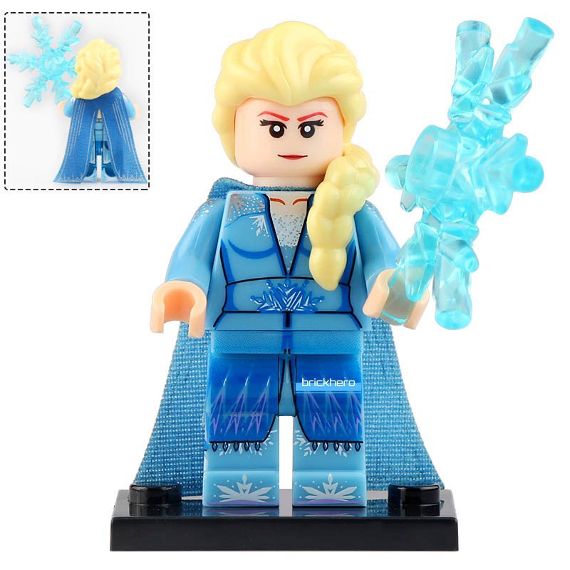 LEGO Compatible Disney Frozen II Elsa Custom Printed Minifigure Brick ...