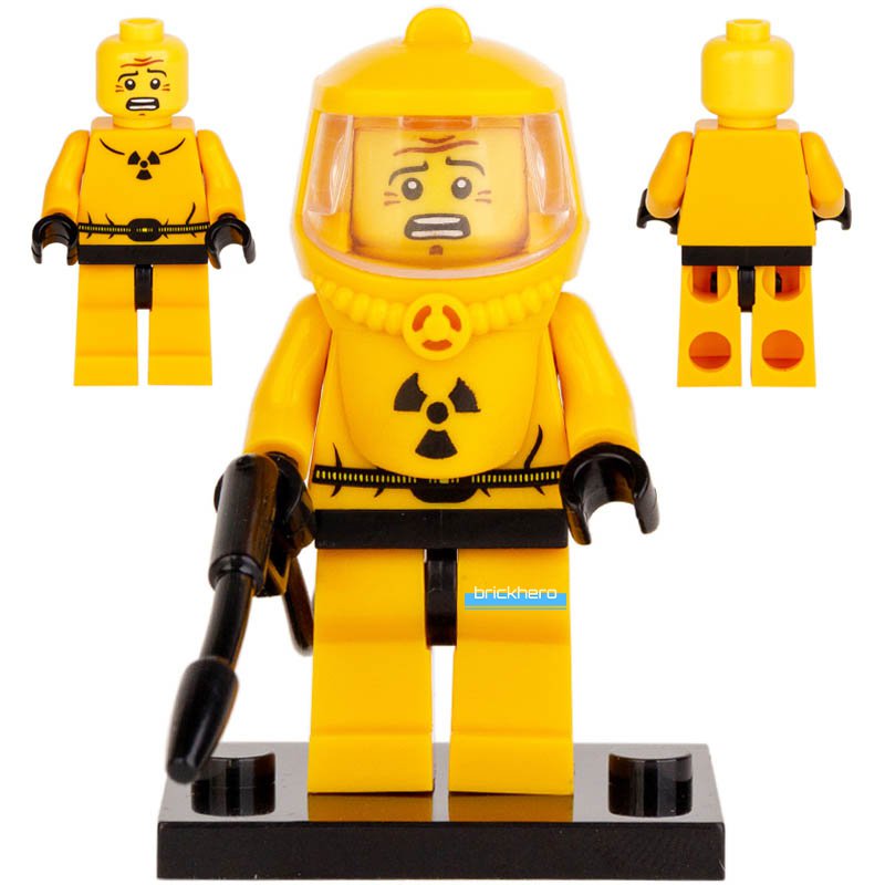 LEGO Compatible Hazmat Biohazard Suit Radiation Suit Orange Custom ...