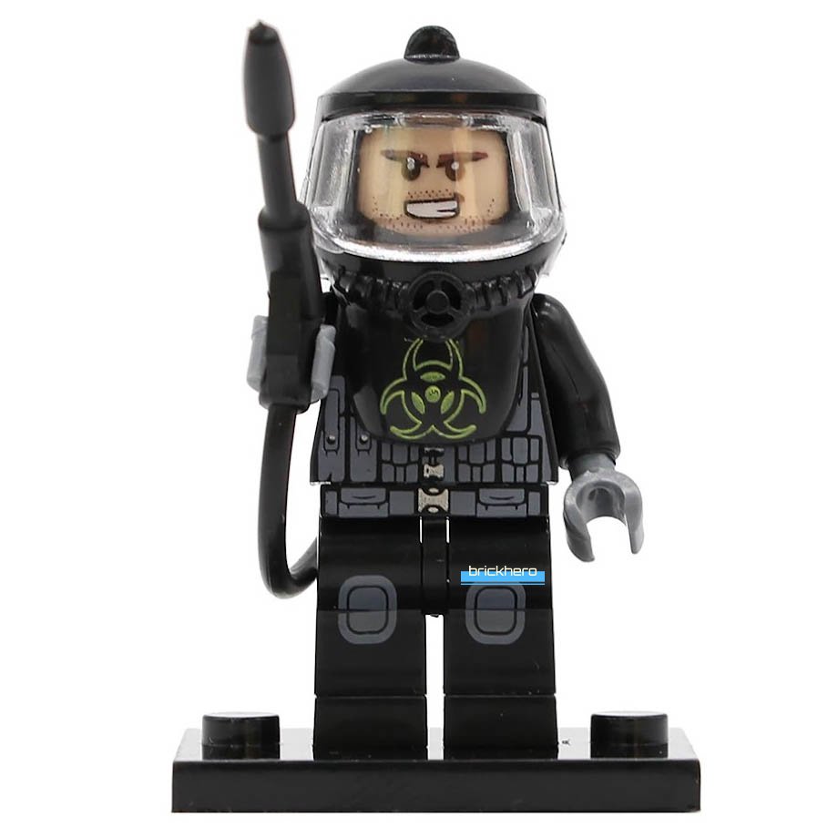 LEGO Compatible Hazmat Suit Radiation Suit Black Confident Custom ...