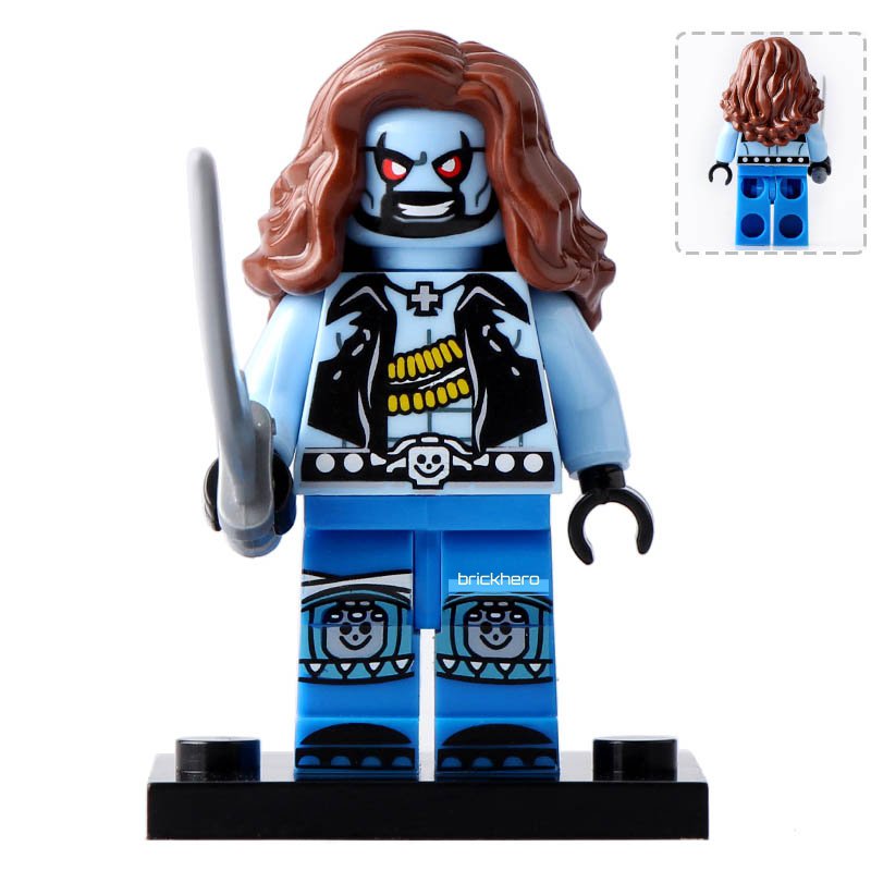 LEGO Compatible DC Comics Superhero Lobo Custom Printed Minifigure ...