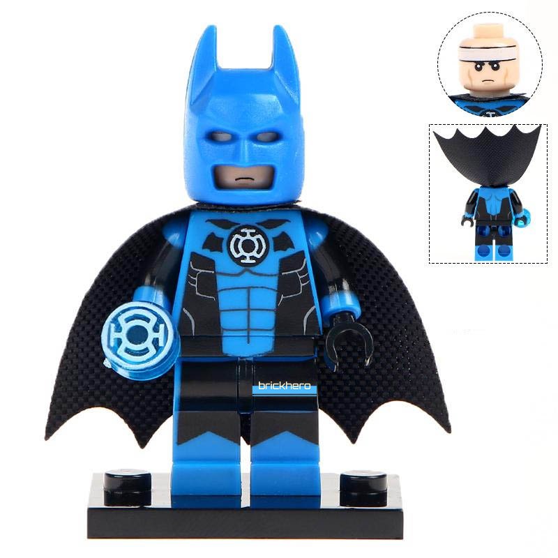 LEGO Compatible DC Superheroes Blue Lantern Batman Custom Printed ...