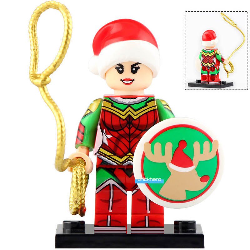 LEGO Compatible DC Superheroes Santa Wonder Woman Custom Printed ...