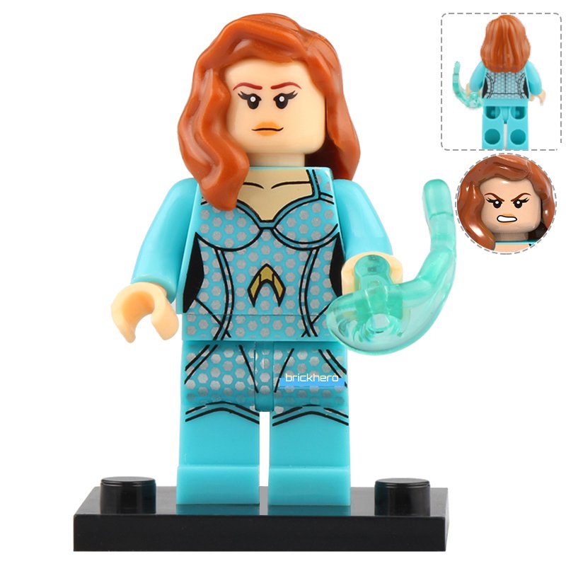 LEGO Compatible DC Universe Super Heroes Mera (Aquaman) Custom Printed ...