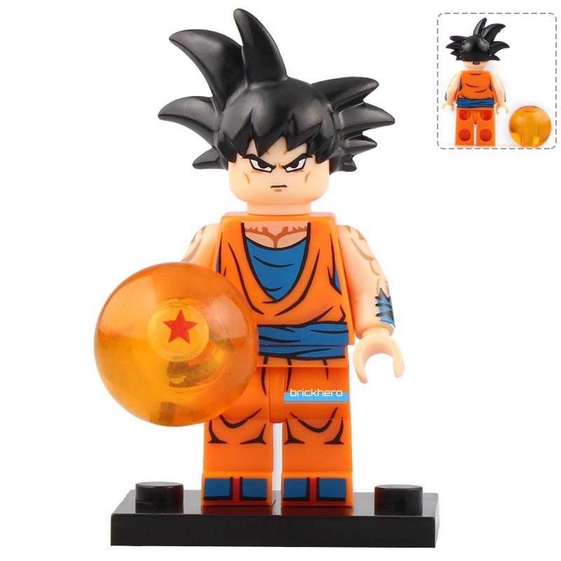LEGO Compatible Anime Dragon Ball Z Goku Custom Printed Minifigure ...