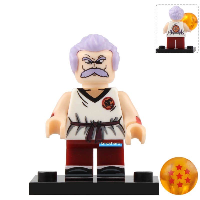 LEGO Compatible Dragon Ball Master Mutaito Custom Printed Minifigure ...
