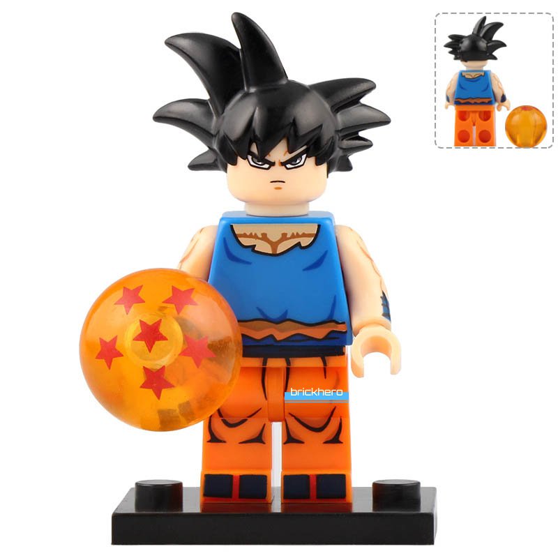 LEGO Compatible Dragon Ball Z Anime Heroes Goku Custom Printed ...