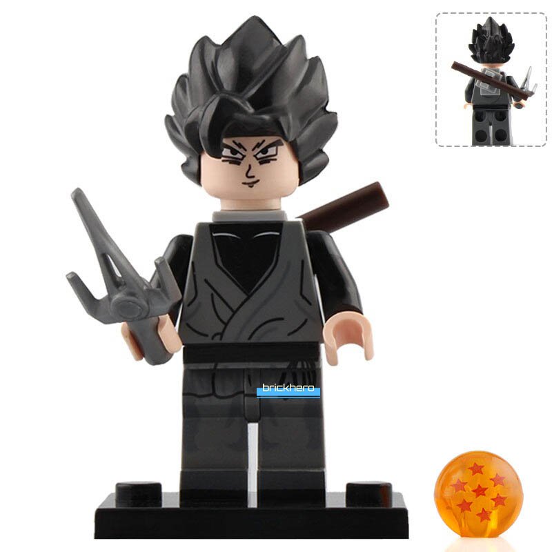 LEGO Compatible Dragon Ball Z Goku Black Custom Printed Minifigure ...