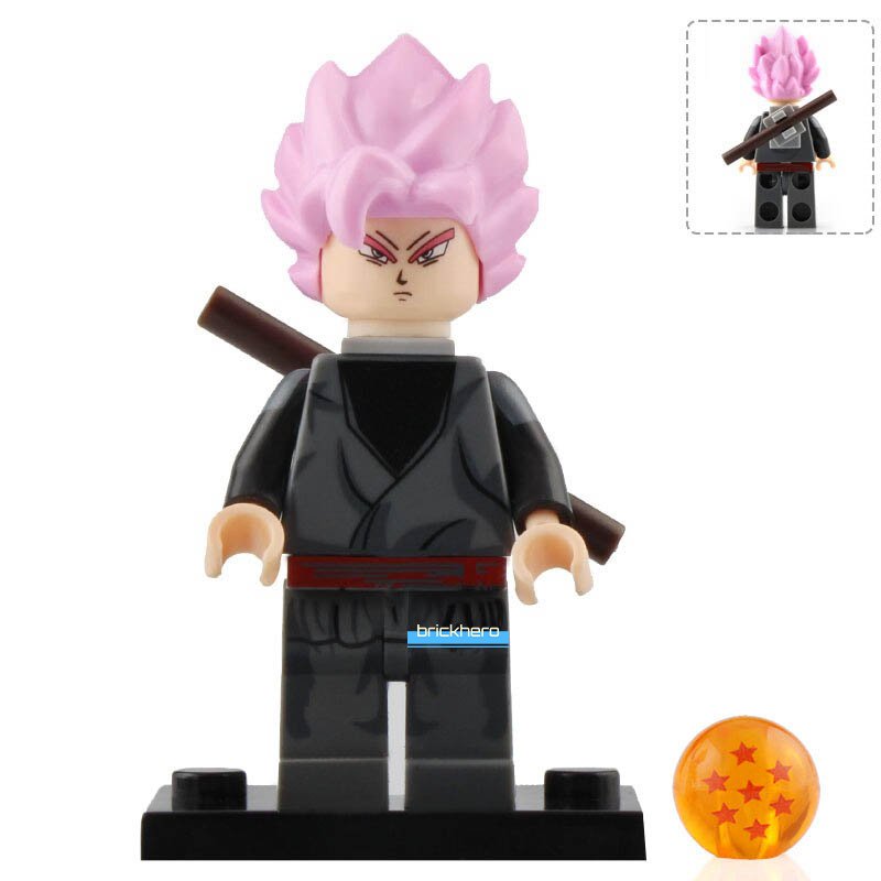 LEGO Compatible Dragon Ball Z Goku Super Saiyan Rose Custom Printed ...