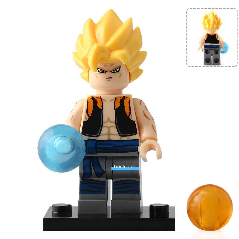 LEGO Compatible Dragon Ball Z Gotenks Custom Printed Minifigure Brick ...