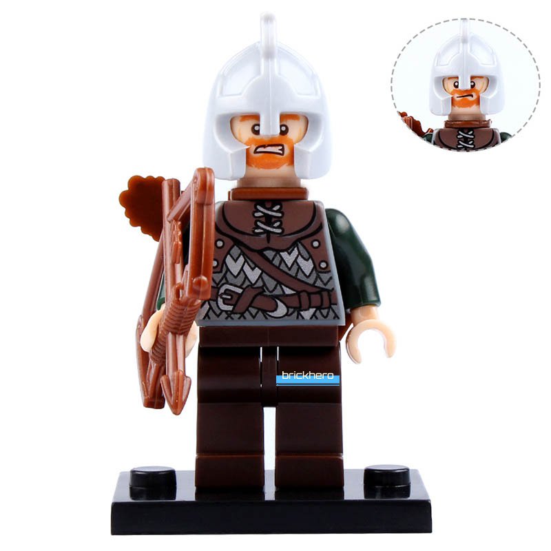LEGO Compatible Lord of the Rings Middle Earth Rohan Soldier Custom ...