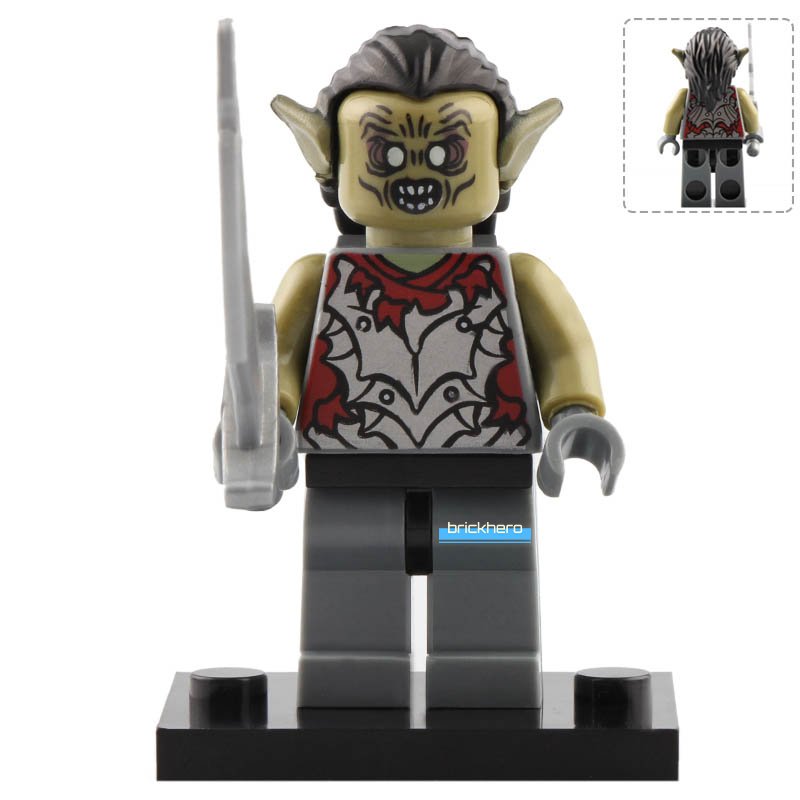 LEGO Compatible Lord of the Rings The Hobbit Moria Orc Custom Printed Minifigure Brick Toys Gift