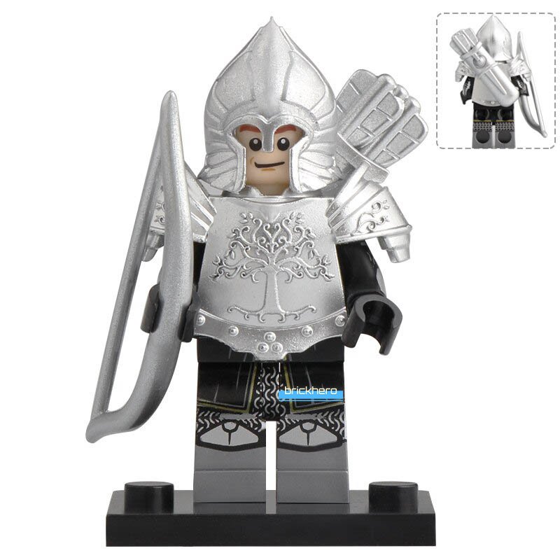 LEGO Compatible The Lord of the Rings Soldier of Gondor Custom Printed ...