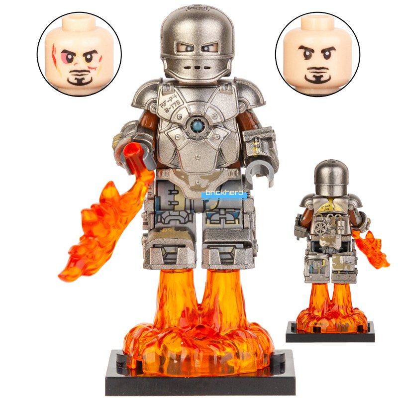 LEGO Compatible Marvel Superheroes Iron-Man (The Mark I Armor) Custom ...