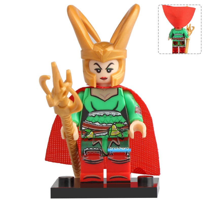 LEGO Compatible Marvel Superheroes Santa Loki (Female) Custom Printed ...