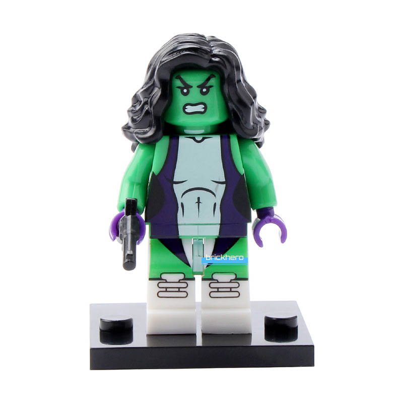 LEGO Compatible Marvel Universe Superheroes She-Hulk Custom Printed ...