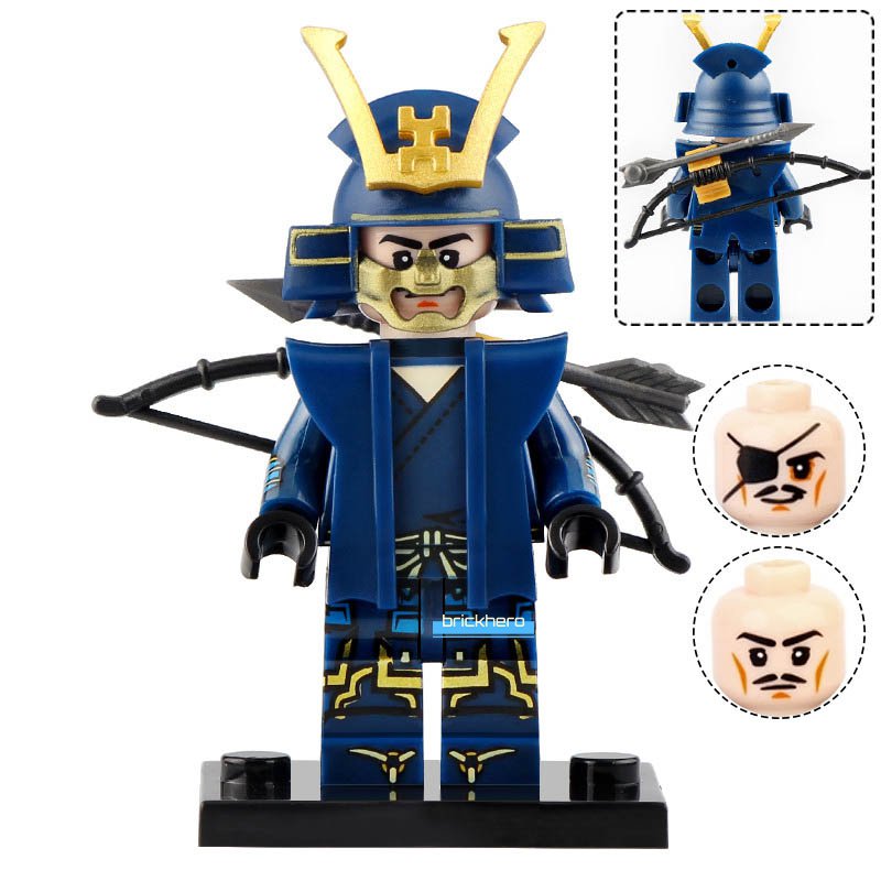 LEGO Compatible Japanese Samurai Warrior Date Masamune Custom Printed ...