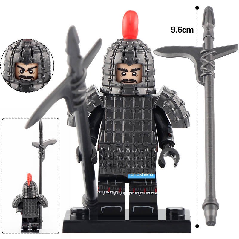 LEGO Compatible Qin Dynasty Soldier Qin Heavy Armor Halberd Man Custom ...