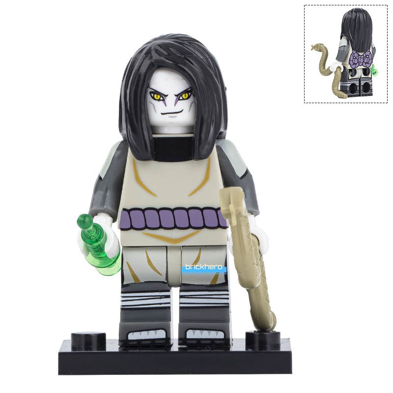 LEGO Compatible Anime Heroes Naruto Shippuden Orochimaru Custom Printed ...