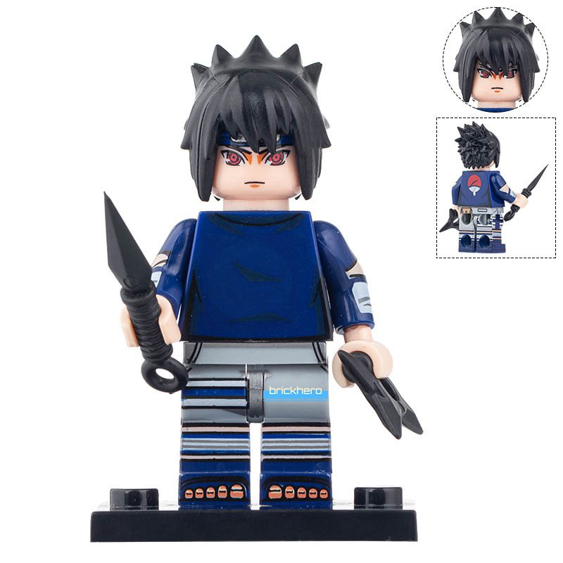 LEGO Compatible Anime Heroes Naruto Uchiha Sasuke Custom Printed ...