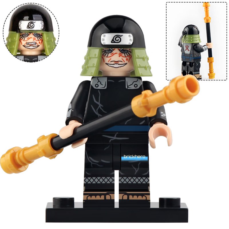 LEGO Compatible Anime Naruto Hiruzen Sarutobi Custom Printed Minifigure ...