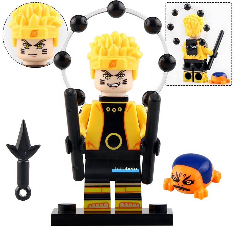 LEGO Compatible Anime Naruto Naruto Uzumaki Custom Printed Minifigure ...