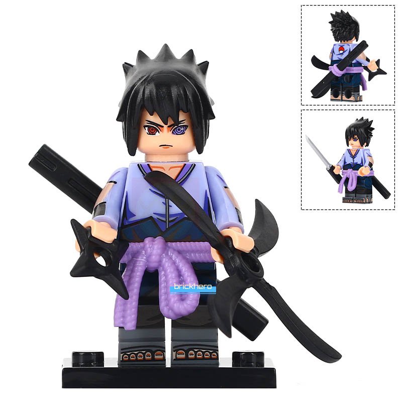 LEGO Compatible Anime Naruto Shippuden Uchiha Sasuke Custom Printed ...