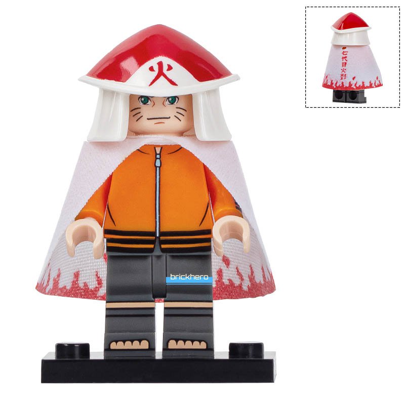 LEGO Compatible Naruto Shippuden Naruto Uzumaki (Hokage) Custom Printed ...