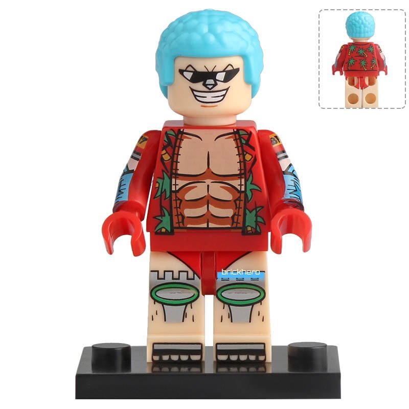 LEGO Compatible Anime One Piece Franky Custom Printed Minifigure Brick ...