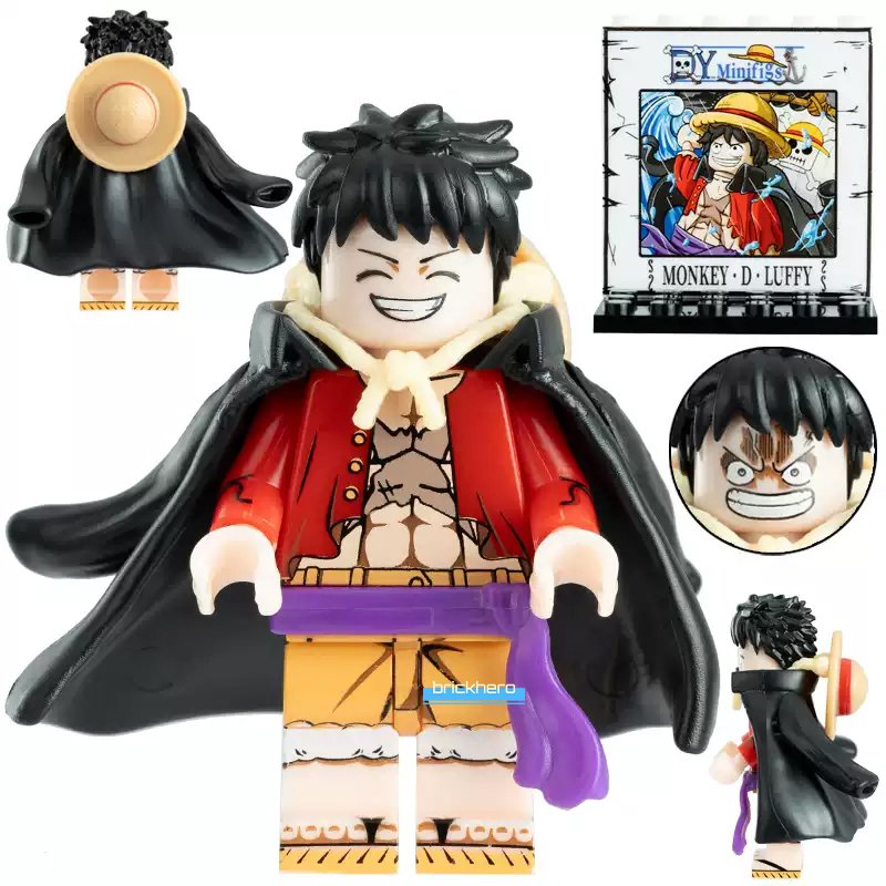 LEGO Compatible Anime One Piece Monkey D. Luffy (Straw Hat) Custom ...