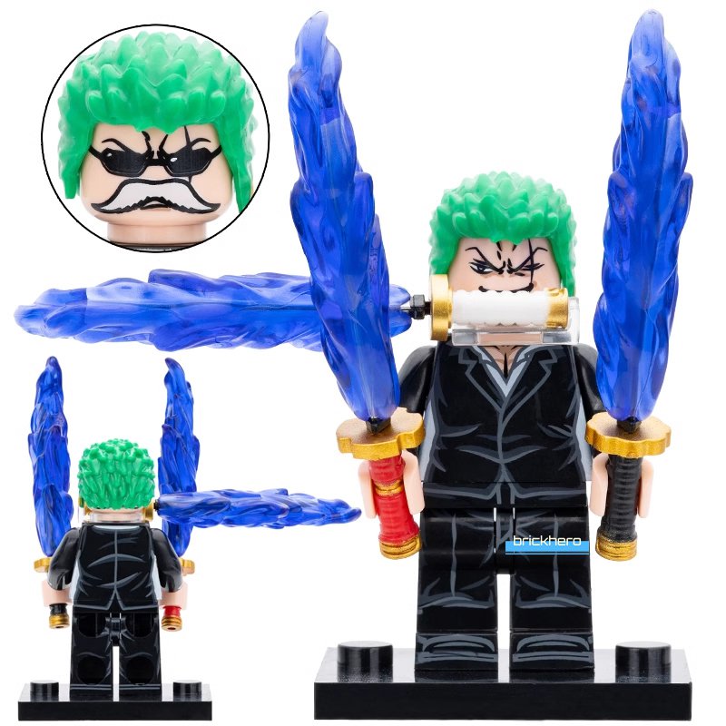 LEGO Compatible Anime One Piece Pirate Hunter Zoro Custom Printed ...