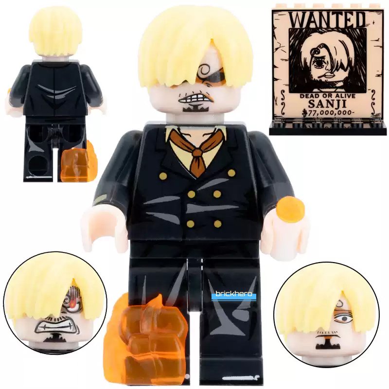 LEGO Compatible Anime One Piece Sanji Custom Printed Minifigure Brick ...