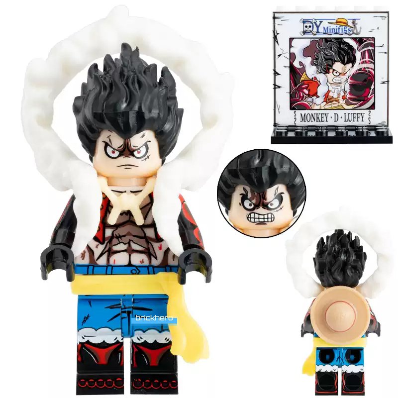 LEGO Compatible One Piece Monkey D. Luffy (Gear 4) Custom Printed ...