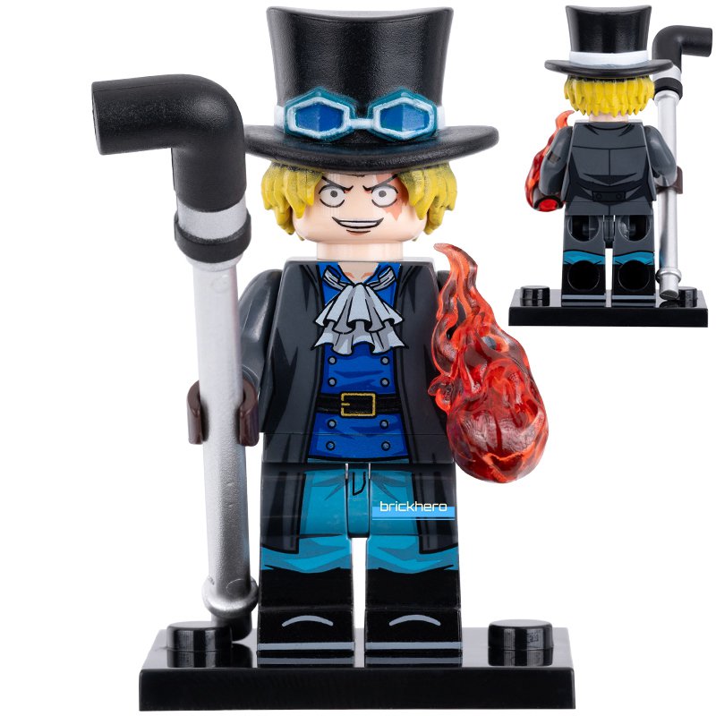 LEGO Compatible One Piece Sabo (Flame Emperor) Custom Printed ...