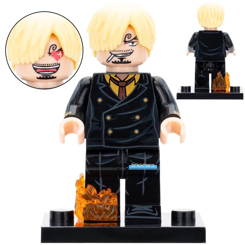 LEGO Compatible One Piece Vinsmoke Sanji (Sanji) Custom Printed ...