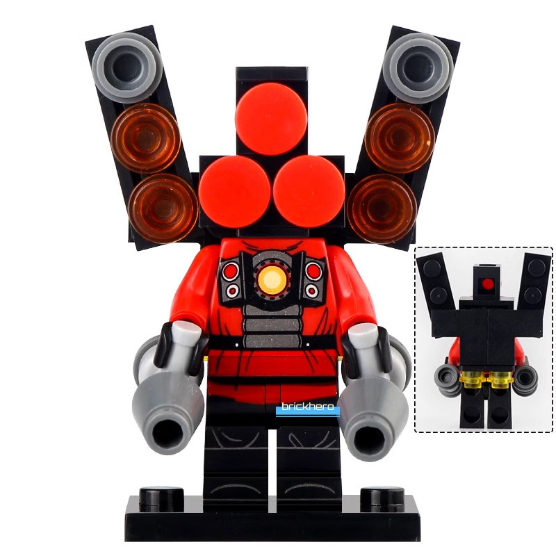 LEGO Compatible Skibidi Toilet Upgraded Titan Speakerman Custom Printed ...