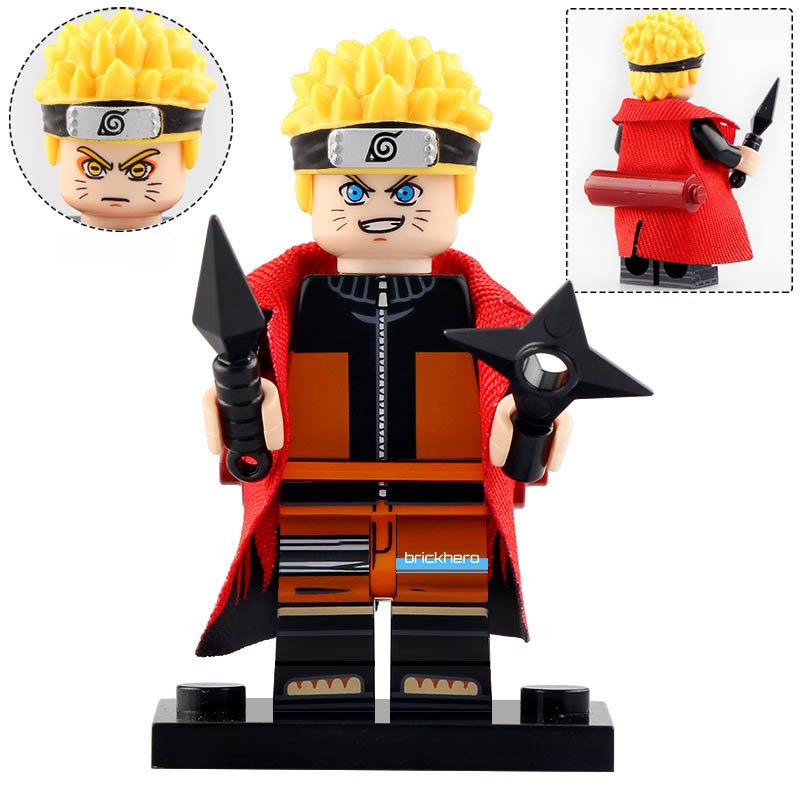 LEGO Compatible Anime Naruto Shippuden Uzumaki Naruto Custom Printed ...