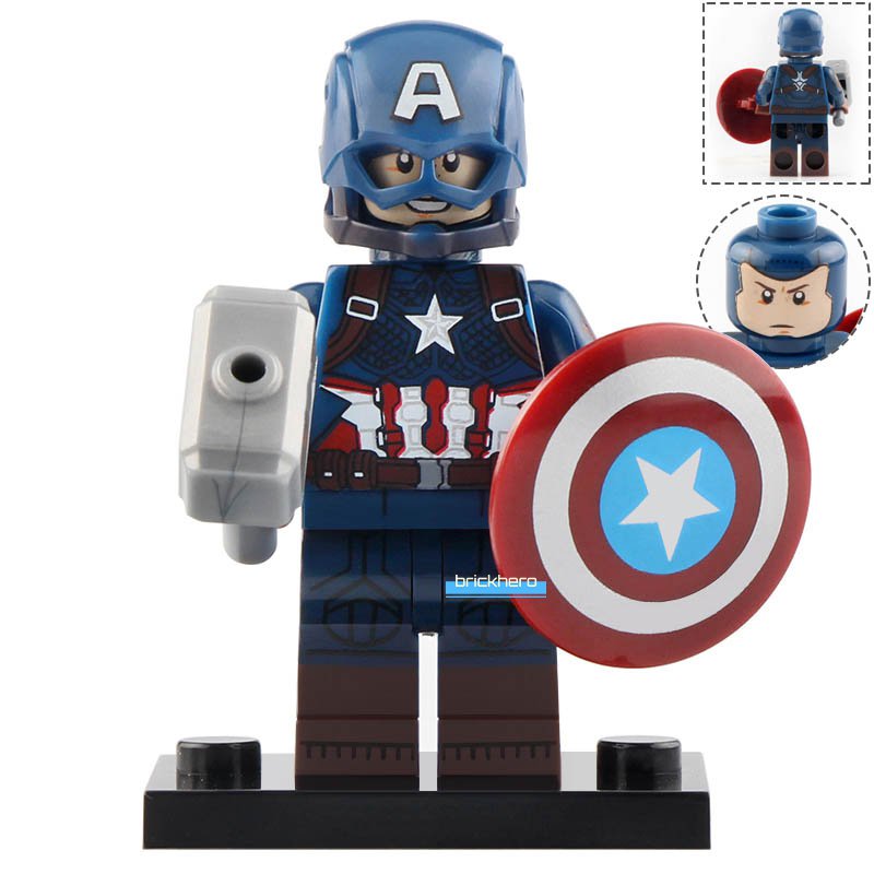 Captain America (Final Battle) MCU Avengers Endgame Lego Custom ...