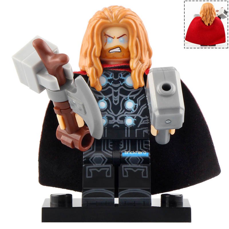 Thor (Endgame Final Battle) MCU Avengers Endgame Lego Custom Minifigure ...