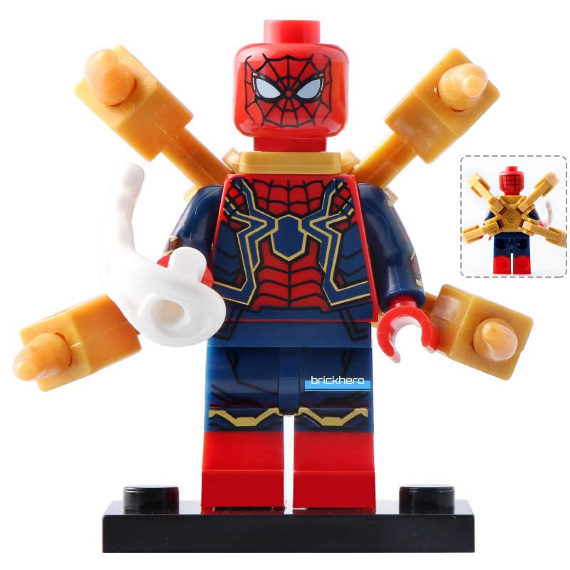 Iron Spider MCU Avengers Infinity War Lego Custom Minifigure Brick Toys ...