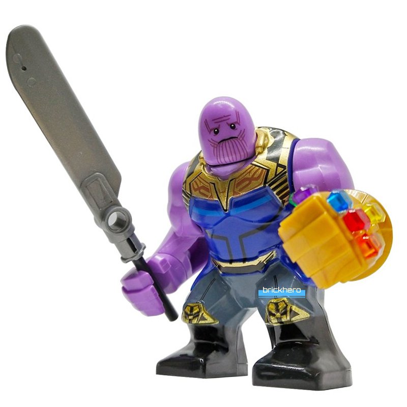 Large Thanos MCU Avengers Infinity War Lego Custom Minifigure Brick ...