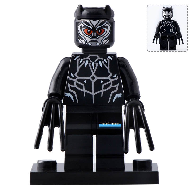 Black Panther Minifig MCU Super Heroes Lego Custom Minifigure Toys Gift