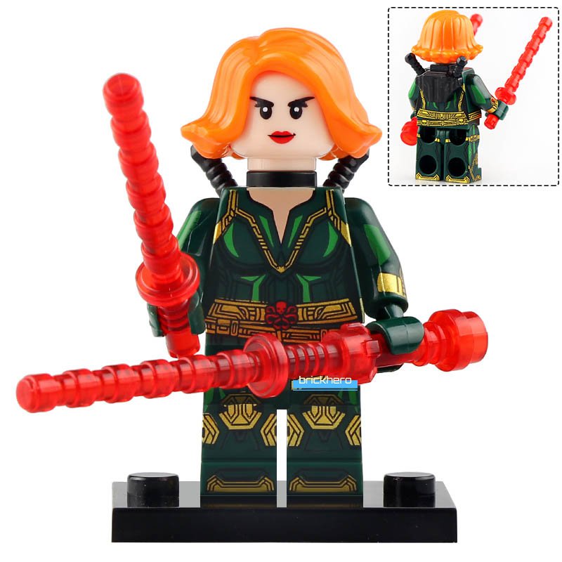 Hydra Black Widow Marvel Universe Super Heroes Lego Custom Minifigure ...