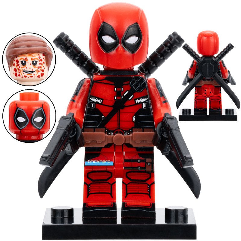Deadpool MCU Deadpool & Wolverine (2024) Lego Custom Minifigure Brick ...