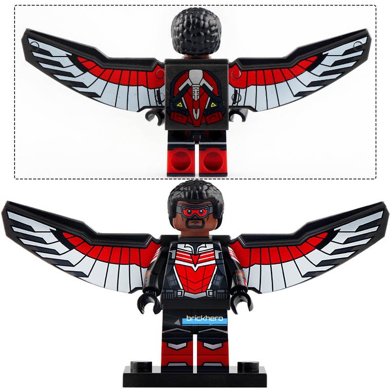Falcon Minifig MCU The Falcon and The Winter Soldier Lego Custom ...