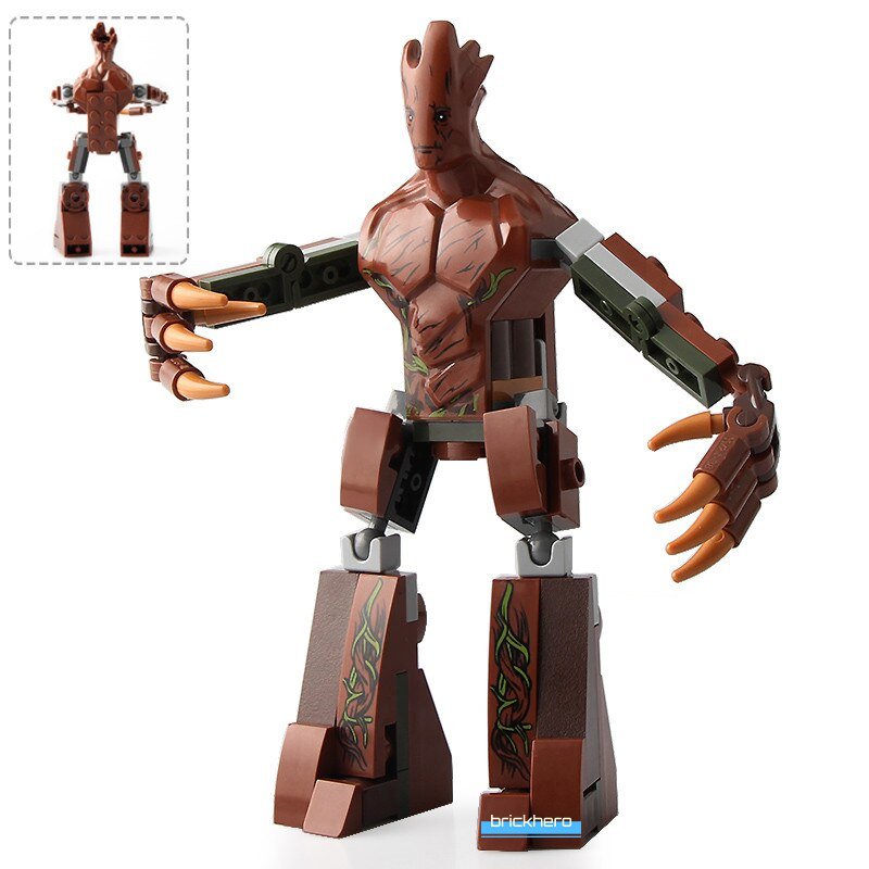 Large Groot (Buildable) MCU Guardians of the Galaxy Vol. 1 (2014) Lego ...